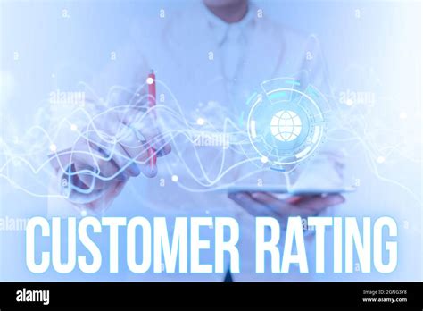 Writing Displaying Text Customer Rating Concept Meaning Each Point Of