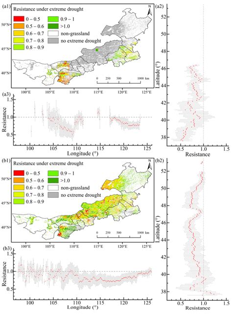 Spatial Distribution Of Grassland Resistance Under Extreme Drought In