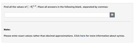 Solved Find All The Values Of Place All Answers In Chegg