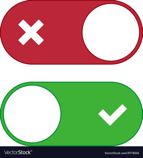 Toggle Switch Icon Royalty Free Vector Image Vectorstock