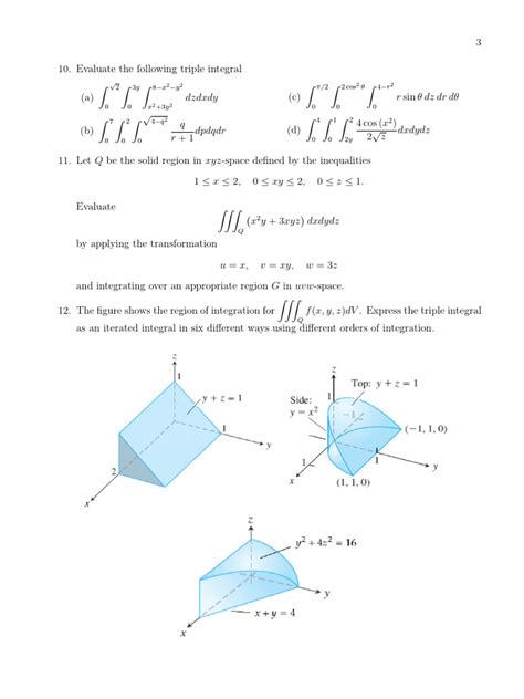 Triple Integral2023 24 Pdf Integral Mathematical Objects