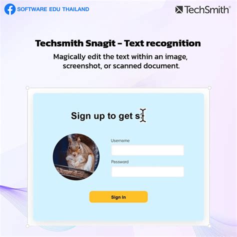 Techsmith Snagit Text Software Edu Thailand