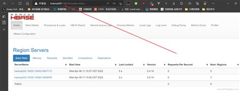 Hbase之一月速成：hbase的高可用搭建hbase Master节点高可用验证实验步骤 Csdn博客