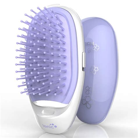 Negative Ion Electric Hair Brush Straightener Portable Electric Ionic