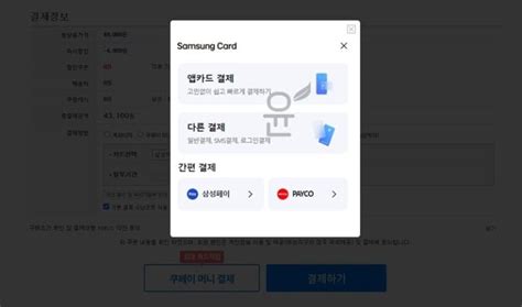쿠팡 다른 명의 카드 결제 방법 가능할까 윤과장의 소소한 일상 이야기
