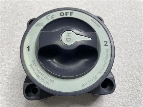 11003 Master Battery Selector Switch Double Circuit On Off For Marine