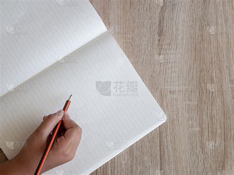 男孩用铅笔在书上写字，写作业。教育的概念。
