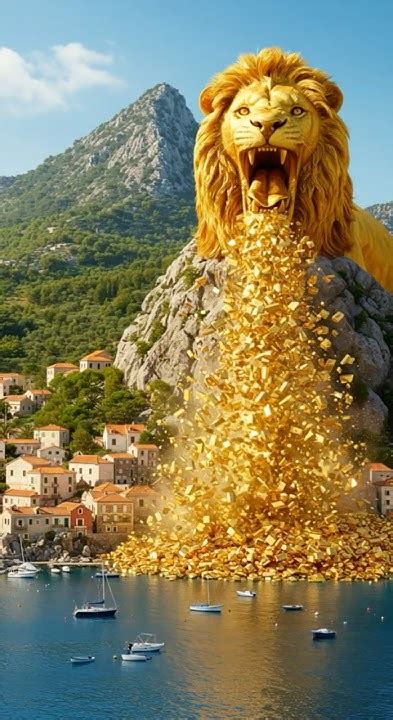 마을에 황금 사자가 부의 축복을 내립니다 Youtube