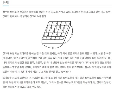 [ 백준 7576 ] 토마토