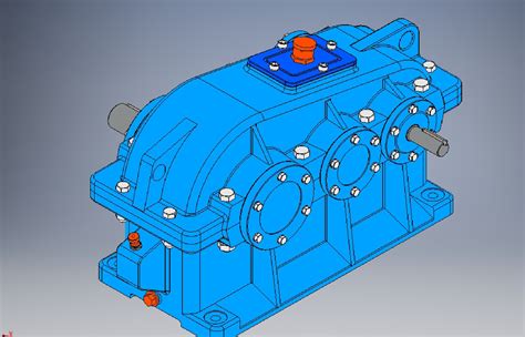 3d Two Stage Reduction Gear Box Turbosquid 1984047