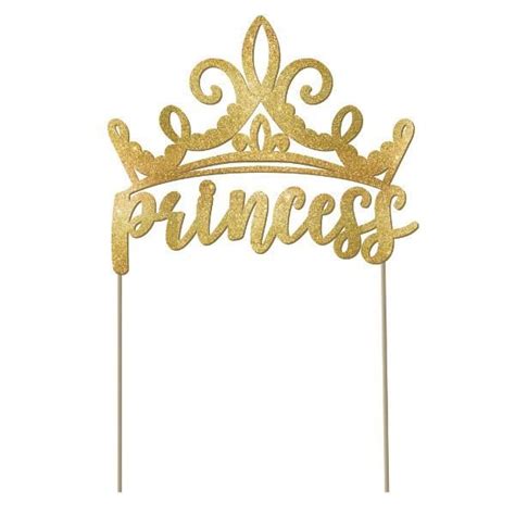 Gold Princess Cake Topper Party Supplies Princess Cake Toppers