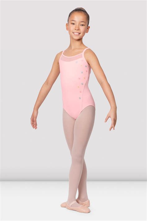Girls Juni Open Back Camisole Leotard Pink Bloch Dance Us
