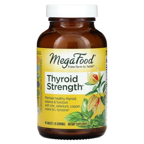 Megafood Thyroid Strength 90 таблеток Препараты на основе трав