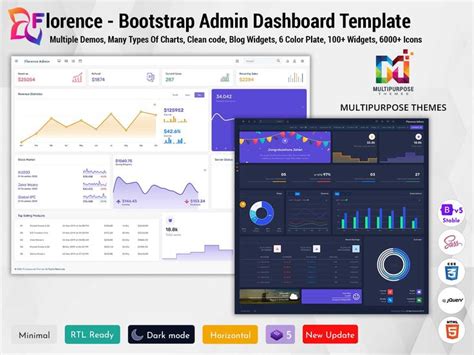 florence admin bootstrap 5 admin dashboard
