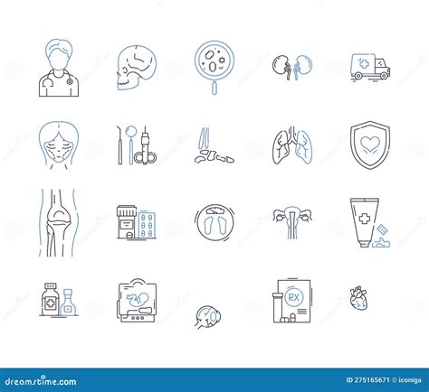 Health Examination Outline Icons Collection Checkup Assessment
