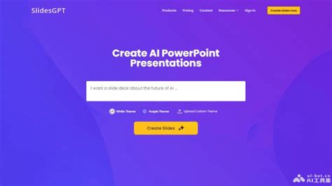 Slidegenius 利用chatgpt Api自动创建的ai幻灯片制作工具ai导航站 精选ai工具集合平台