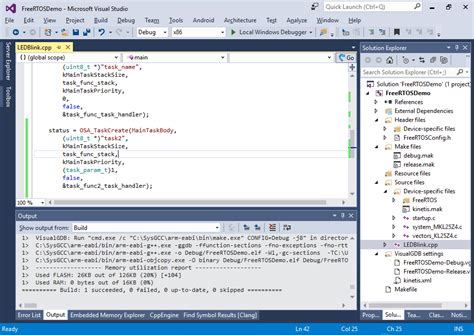 Developing Freertos Applications For Kinetis Devices Visualgdb Tutorials