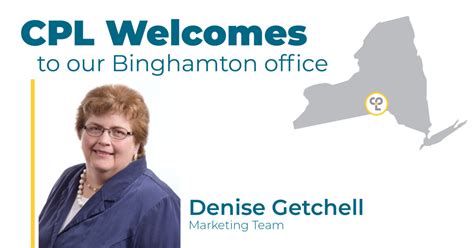 Cpl Welcomes Denise Getchell In Binghamton Cpl