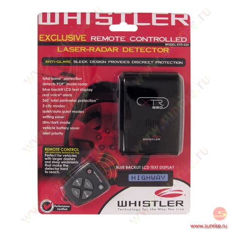 Радар-детектор Whistler XTR 520 - Санрайз Липецк | Интернет магазин ...