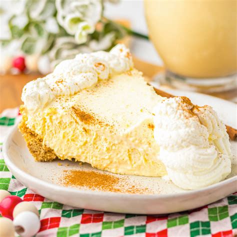 No Bake Eggnog Pie Trop Rockin Recipes