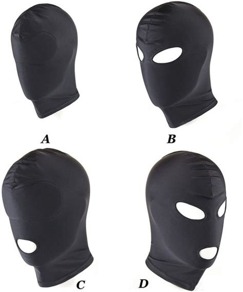 Black Sex Mask Head Bondage Sex Hood Bondage Restraint Wish