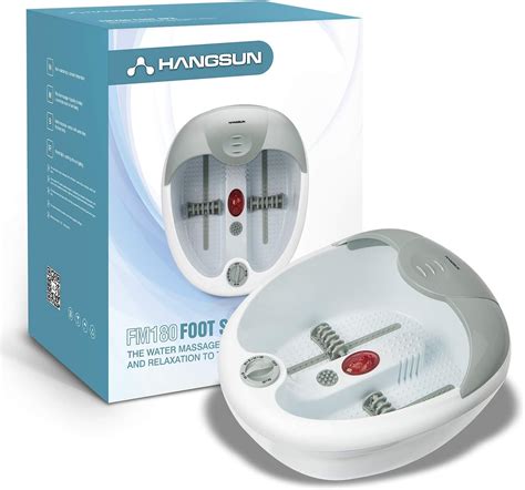 Hangsun Foot Spa Bath Massager With Bubbles And Vibration Pedicure Spas Fm180 Maintain Water
