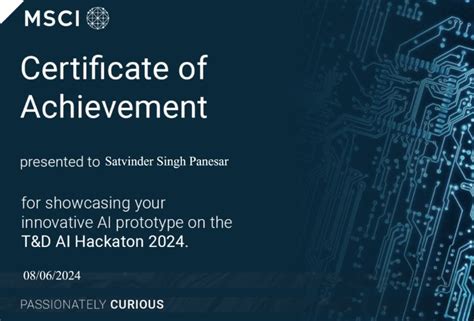 Ai Hackathon Innovation Professionalgrowth Satvinder Singh Panesar