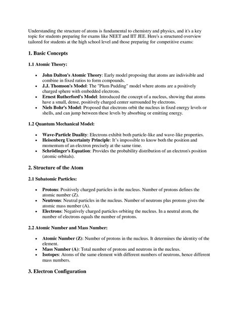 Solution Understanding The Structure Of Atoms Is Fundamental To