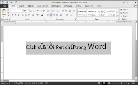 Cách sửa lỗi phông chữ trong Word nhanh chóng mà bạn nên biết