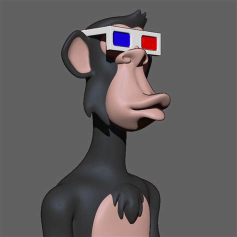 Obj File Bored Ape Bust 091・3d Printable Model To Download・cults