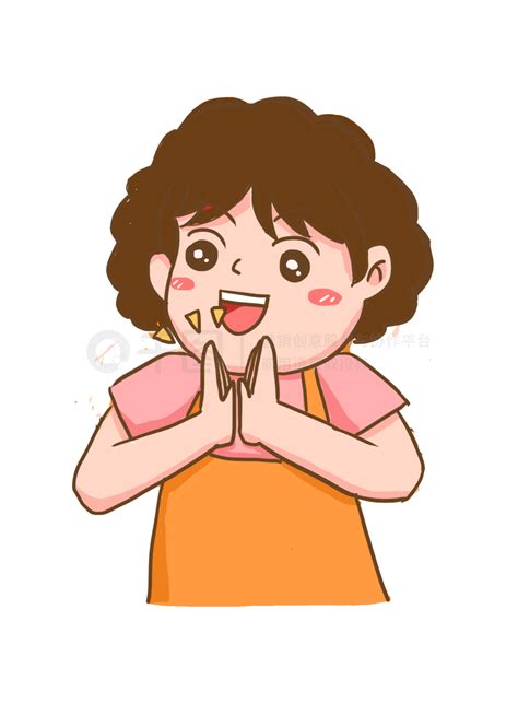 鼓掌免抠元素 手绘卡通人物鼓掌免抠元素 素材免费下载 3072像素 Psd格式 编号70758560 千图网