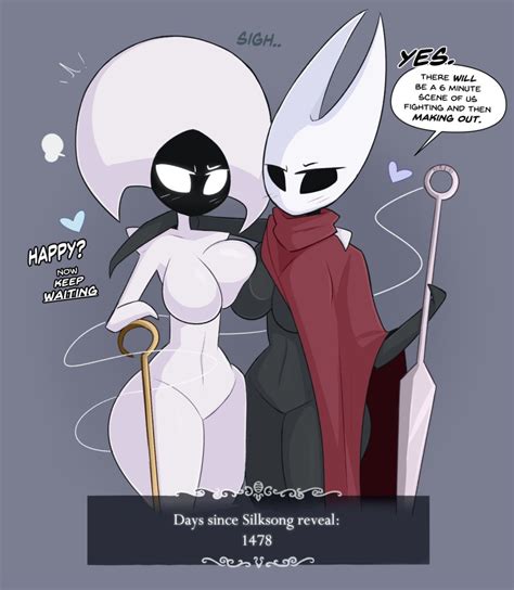Rule 34 Big Breasts Breasts Casual Dialogue Duo English Text Female Heart Hollow Knight Hornet