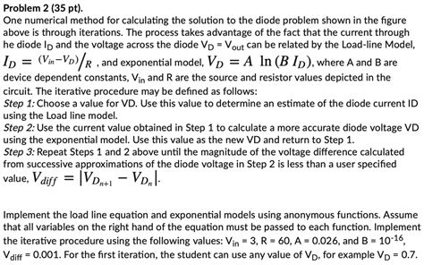 Solved Problem 2 35 Pt One Numerical Method For Calculating The