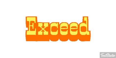 Exceed Word Animated  Logo Designs