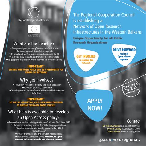 Regional Cooperation Council Network Of Open Research Infrastructures