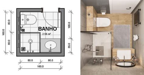 Banheiro Quadrado Medidas Mínimas E 24 Inspirações Dicas Decor