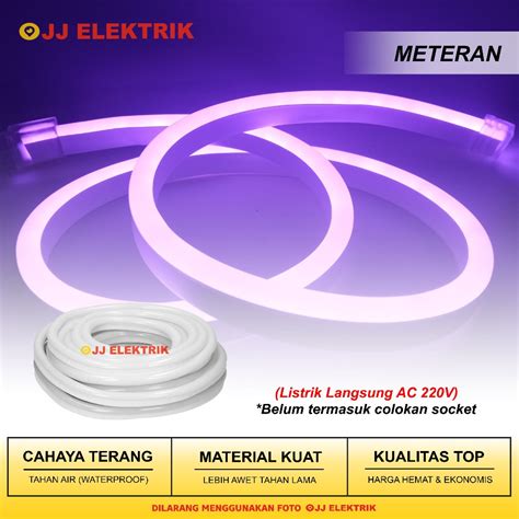 Jual Lampu Strip Led Flexible 2835 Neon Flex Lampu Selang Ungu Purple