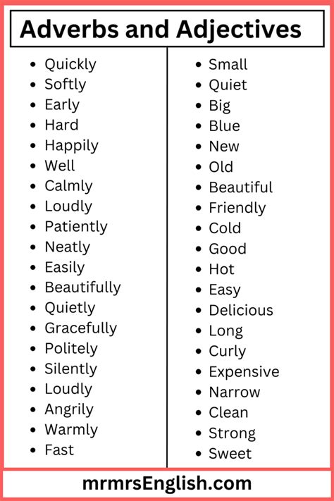 Difference Between Adverbs And Adjectives In English Grammar MR MRS ENGLISH