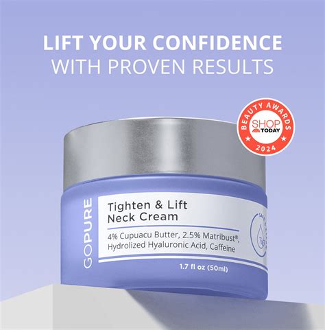 Tighten And Lift Neck Cream Gopure Beauty Skin Cream Lotions
