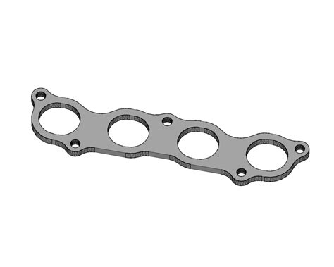 Dwg Dxf Digital File Exhaust Manifold Flange For K20 K24 Engine