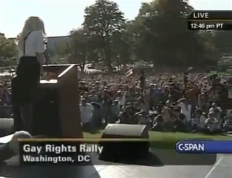 Lady Gaga Delivers A Speech At The National Equality March Lgbt