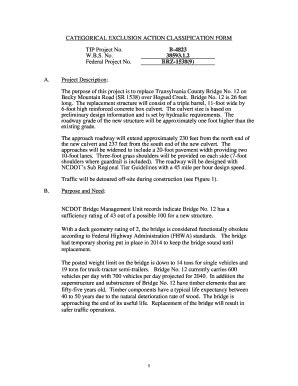 Fillable Online CATEGORICAL EXCLUSION ACTION CLASSIFICATION FORM Fax