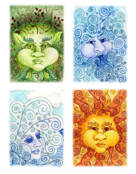 The Four Elements Art Print By 13 Black Cats Designs X Small Mother