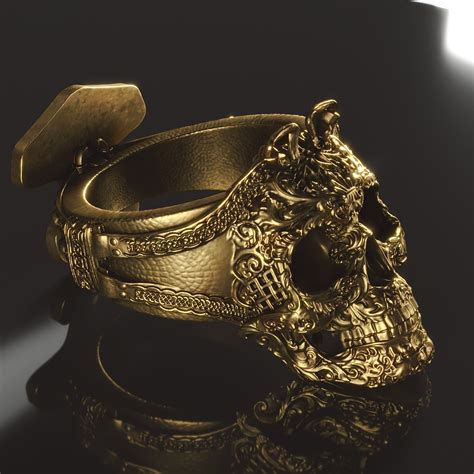 Stl File Viking Skull Ring 💀・3d Printer Model To Download・cults