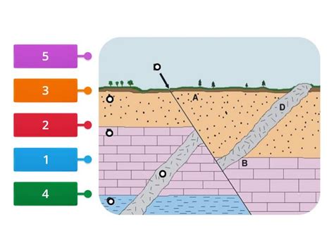 Relative Dating Practice Labelled Diagram