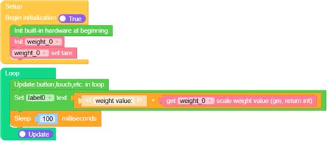Weight Unit — Uiflow2 Programming Guide Master Documentation