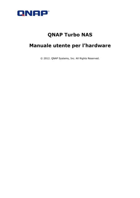 Qnap Turbo Nas Hardware Manual Pdf