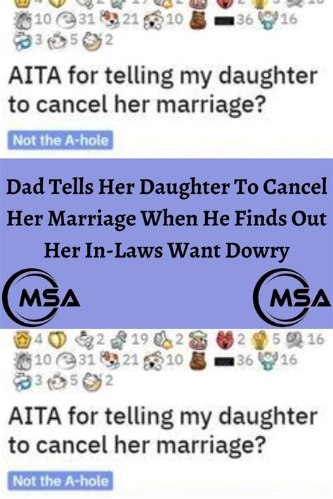 Dad Tells Her Daughter To Cancel Her Marriage When He Finds Out Her In