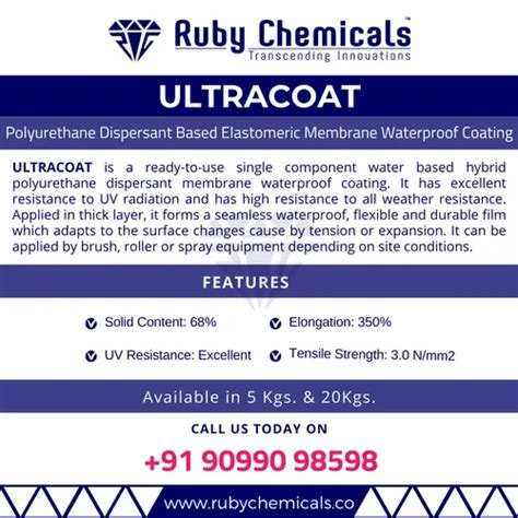 Ultracoat Single Component Polyurethane Dispersant Based Elastomeric
