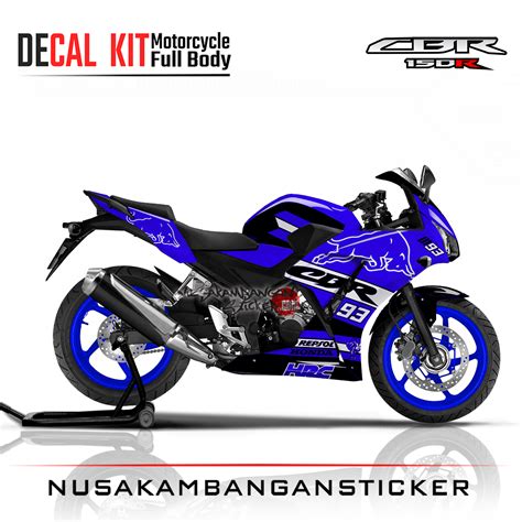 Decal Sticker Honda CBR K Lokal Banteng Biru Stiker Full Body Nusakambangan Sticker